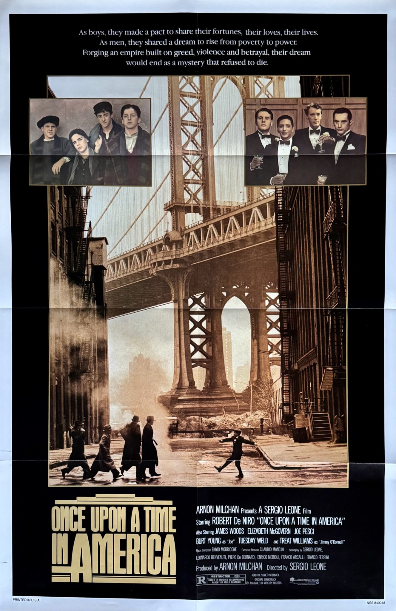 Original Once Upon a Time in America Movie Poster