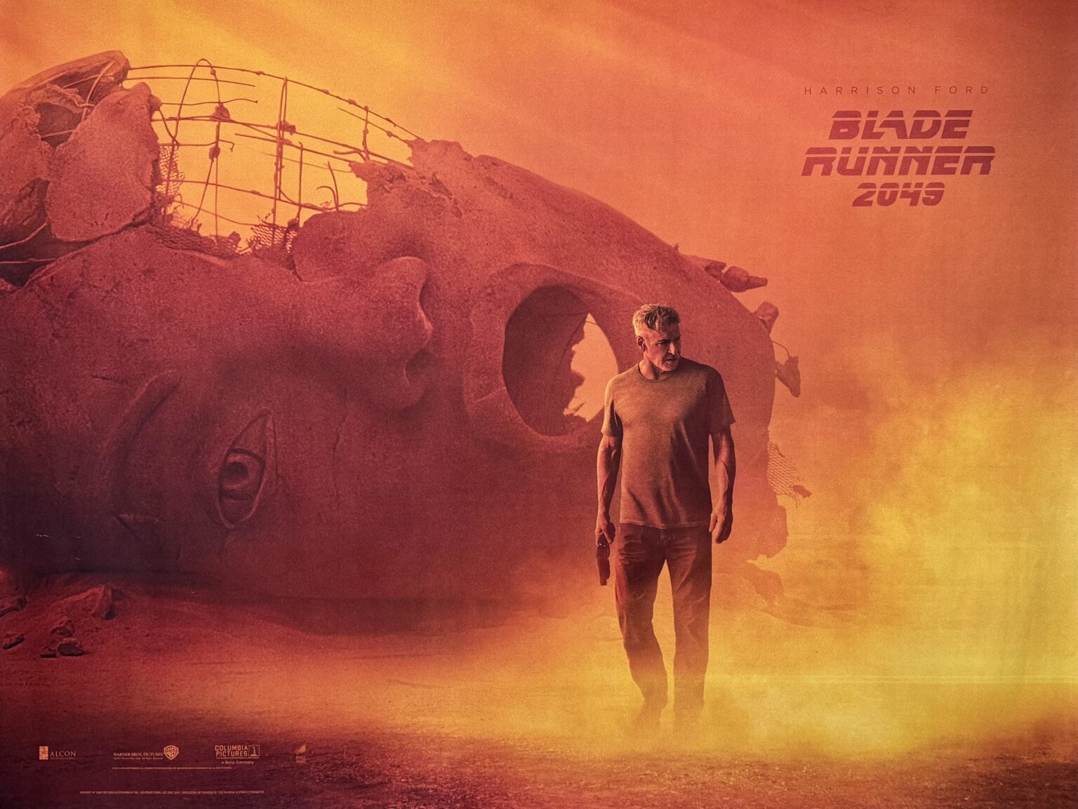 Original Blade Runner 2049 Movie Poster - Harrison Ford - Sci Fi