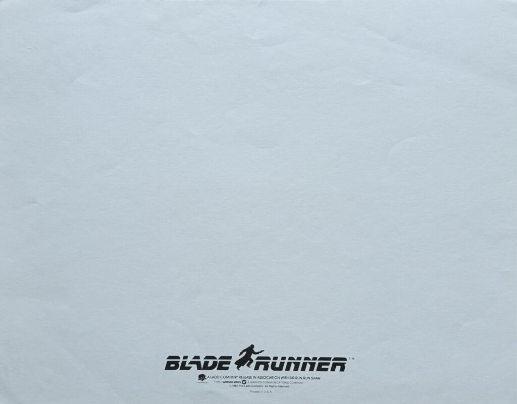 Original Blade Runner Movie Poster - Ridley Scott - Harrison Ford