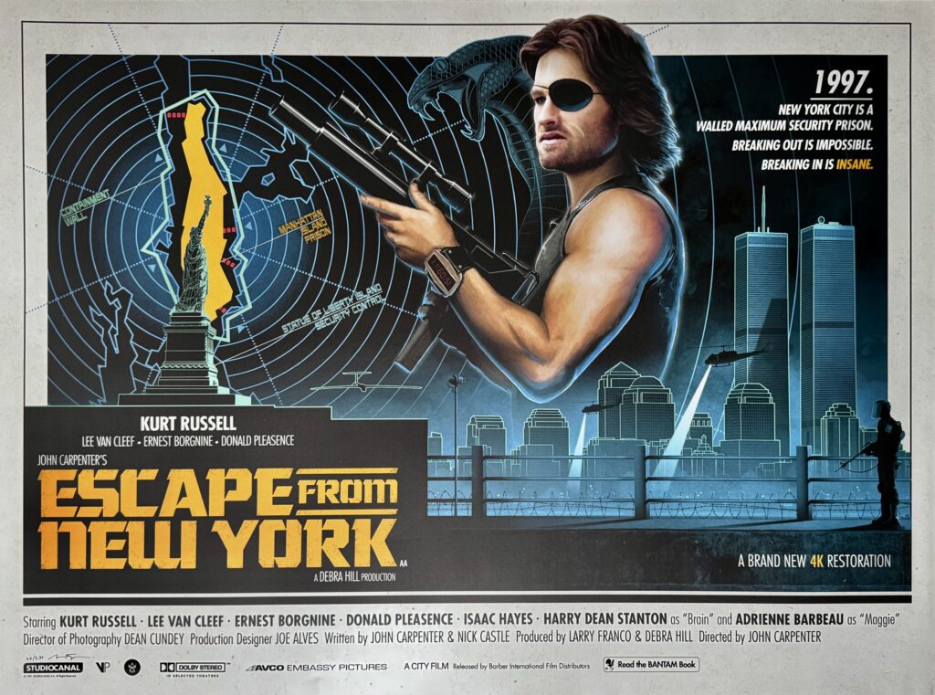 Original Escape From New York Movie Poster - John Carpenter