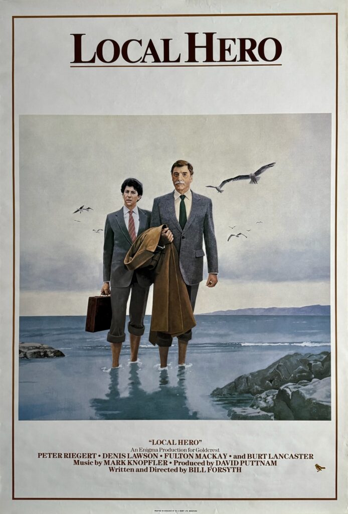 Original Local Hero Movie Poster - Burt Lancaster - Mark Knopfler