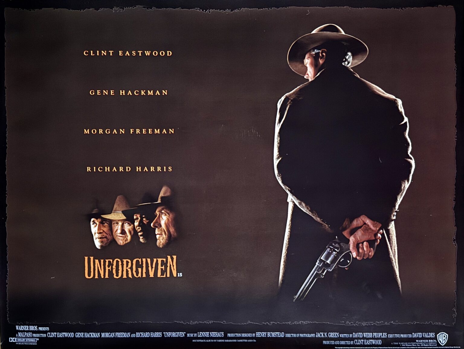 Original Unforgiven Movie Poster - Clint Eastwood - Western