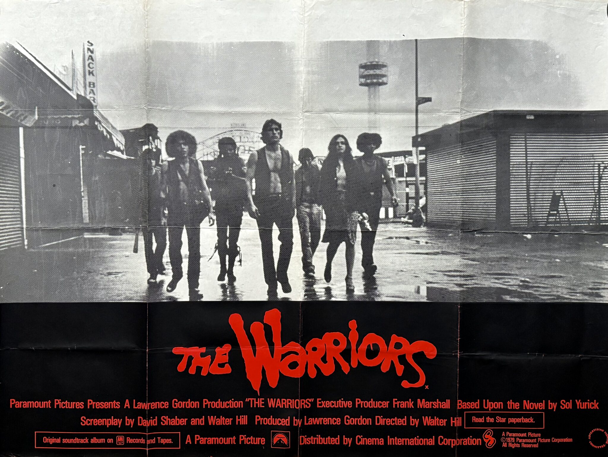 Original The Warriors Movie Poster - Walter Hill - New York