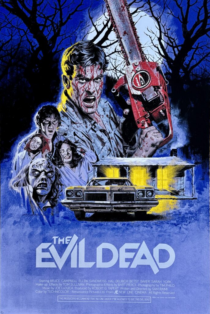 Evil Dead Movie Poster - Sam Raimi - Paul Mann