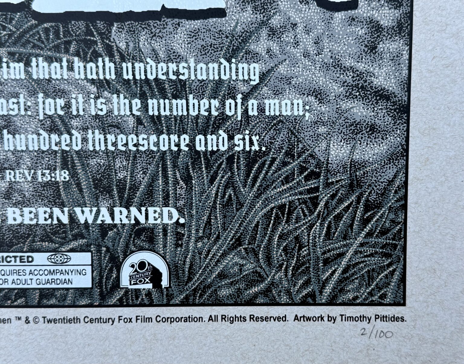 The Omen Alternative Movie Poster - Horror - Damien - 666 - Devil