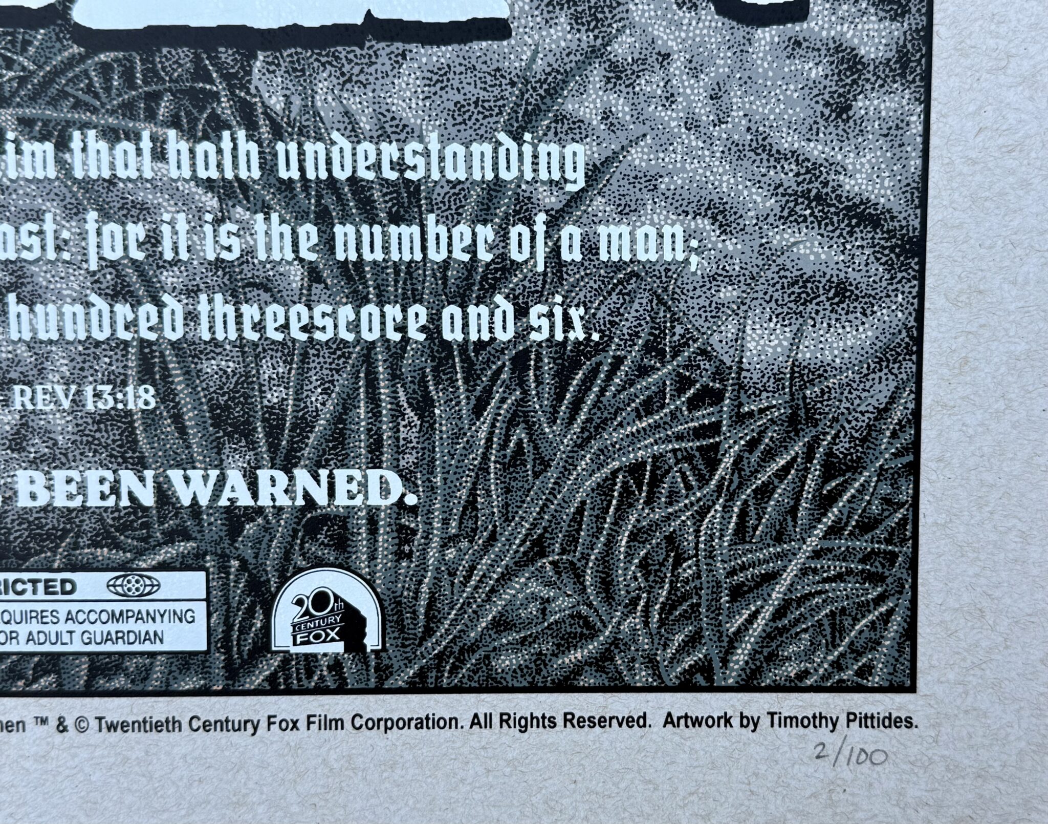 The Omen Alternative Movie Poster - Horror - Damien - 666 - Devil