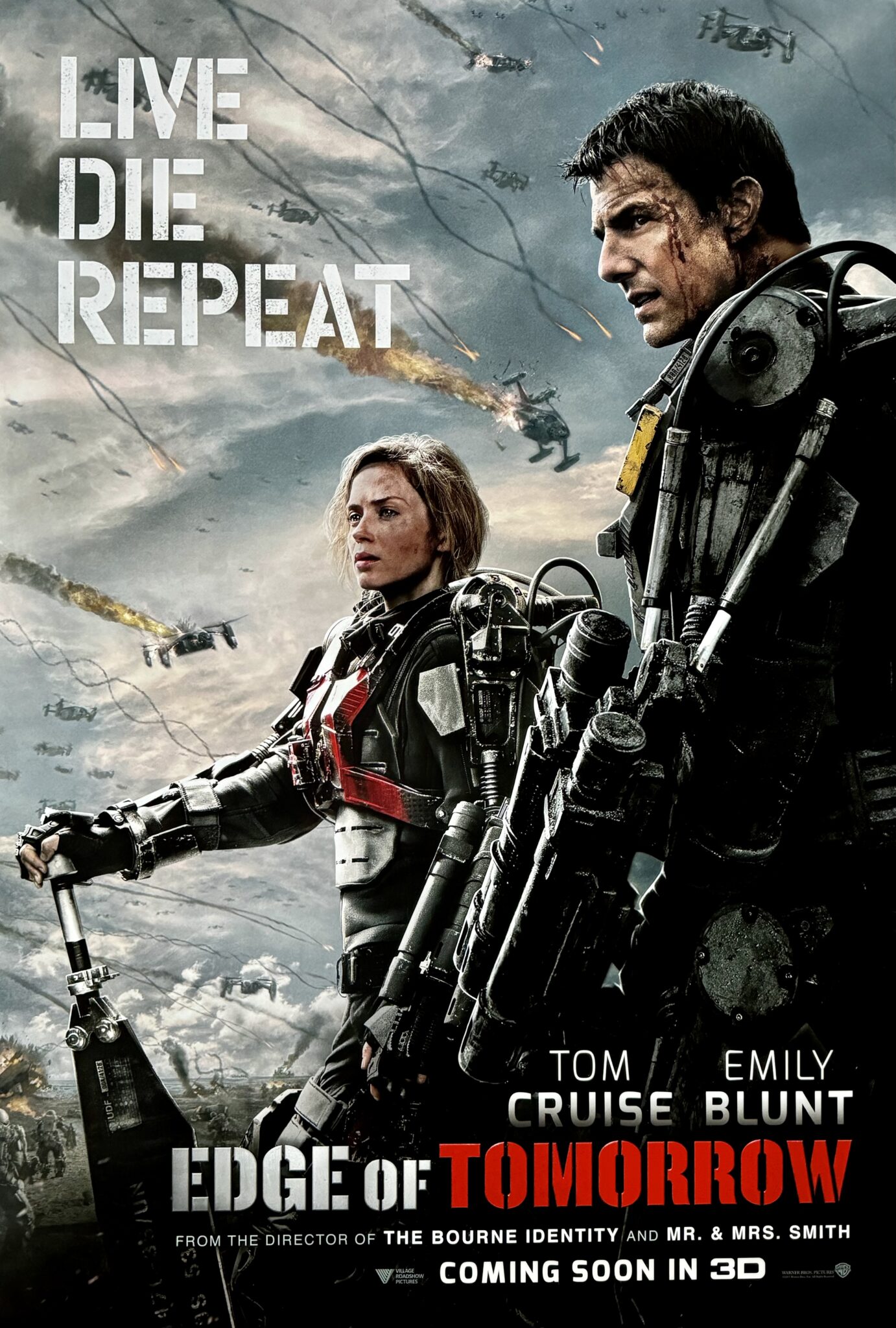 Original Edge of Tomorrow Movie Poster - Tom Cruise - Emily Blunt