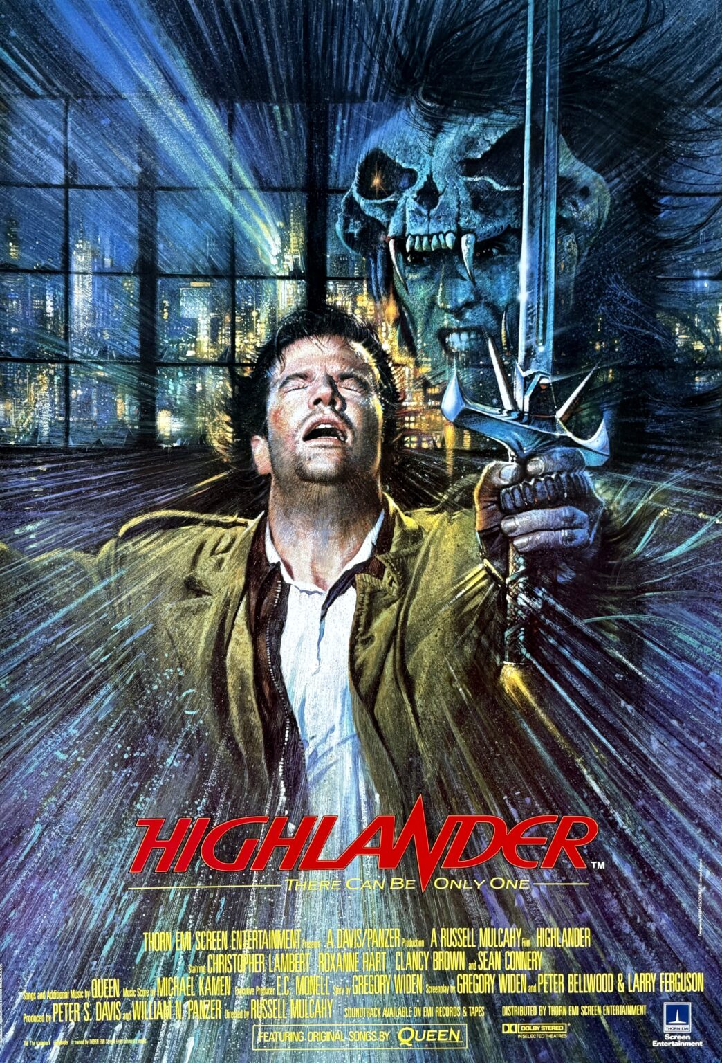 Original Highlander Movie Poster - Christopher Lambert