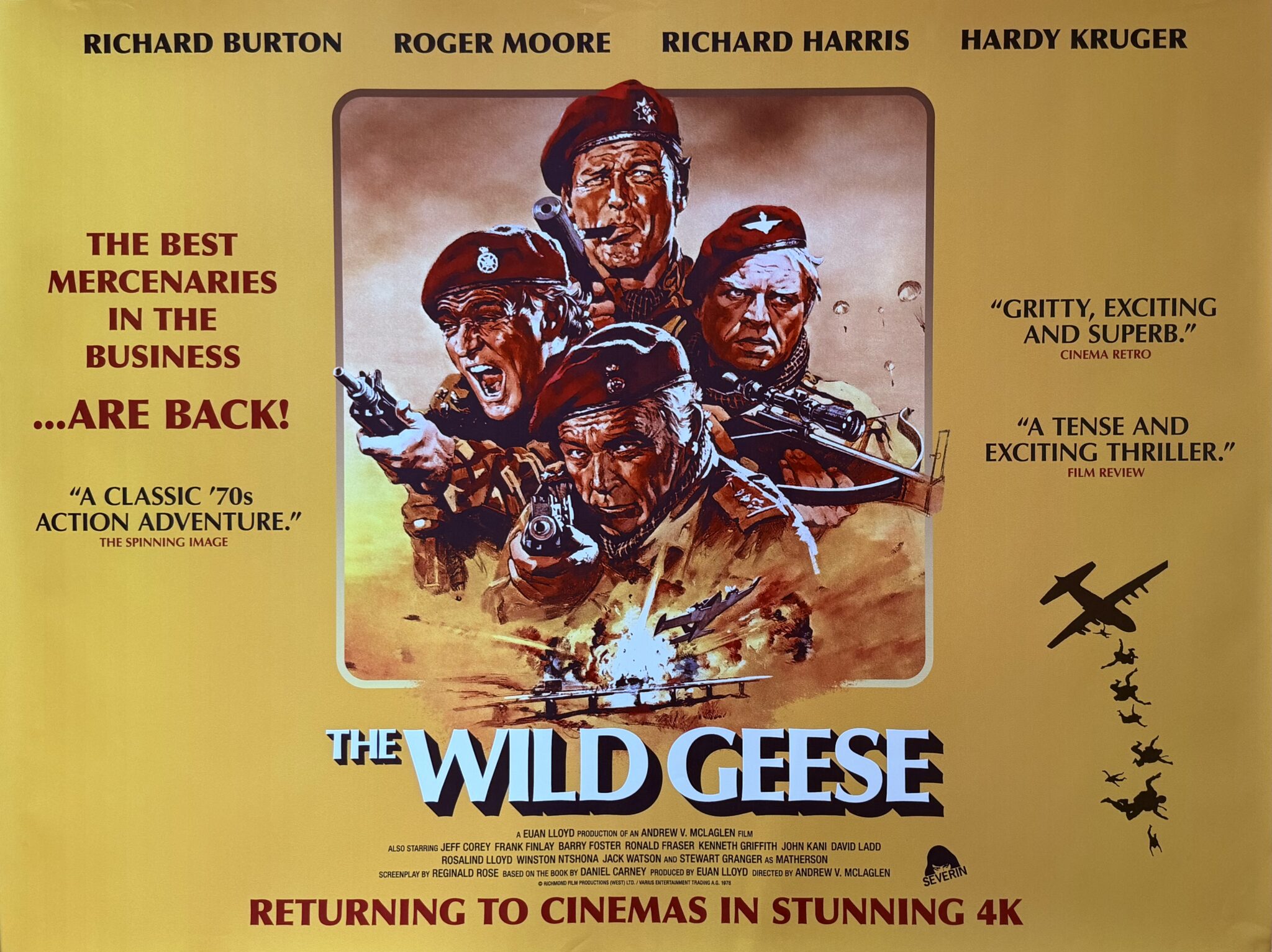 The Wild Geese Movie Poster - Vintage Movie Posters